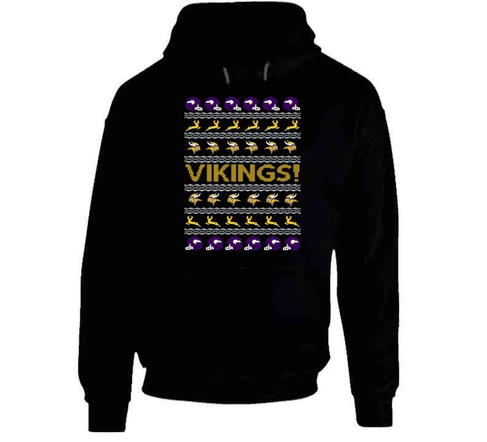 Minnesota Vikings Ugly Christmas Sweater Men's T Shirt Merch Apparel | eBay
