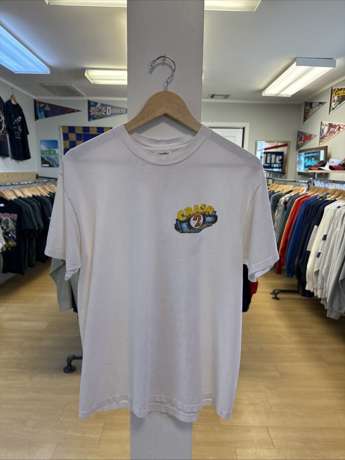 RARE 1997 CRASH BANDICOT 2 PLAYSTATION VIDEO GAME TEE… - Gem