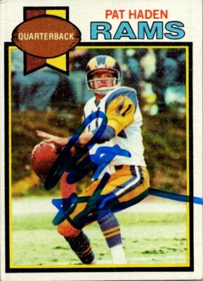 1979 -Pat Haden- Topps Autograph/Signed/Auto Football Card #130 Rams | eBay