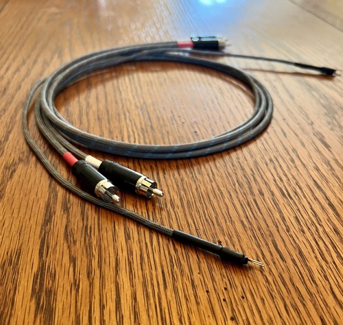 4 Ft. JMB CABLE CO Audiophile Turntable Phono RCA Cables w/Gnd connect ...