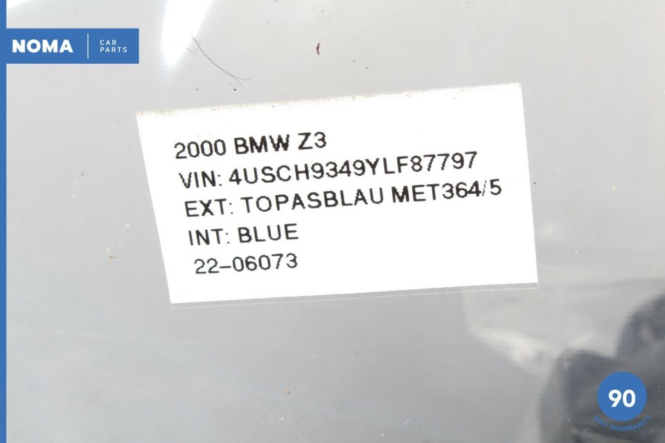 00-02 BMW Z3 E36 Door / Glove Box / Trunk Lock & Key Set w/ ECM ECM ...