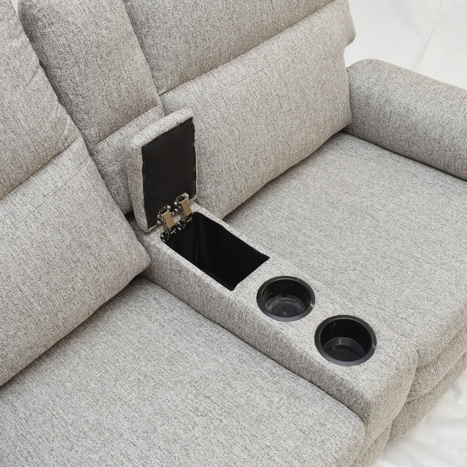 Ashley RV Modular Manual Recliner Couch Kathy Ireland Stone Gray | eBay