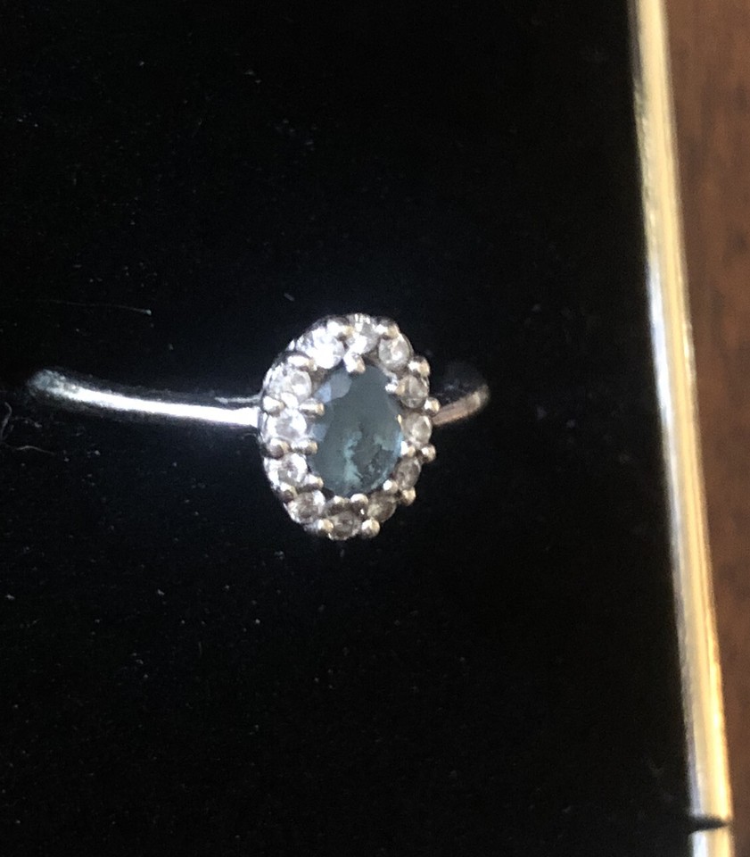 Authentic Alexandrite Ring/Engagement Ring/Promise Ring - w/ Diamond ...