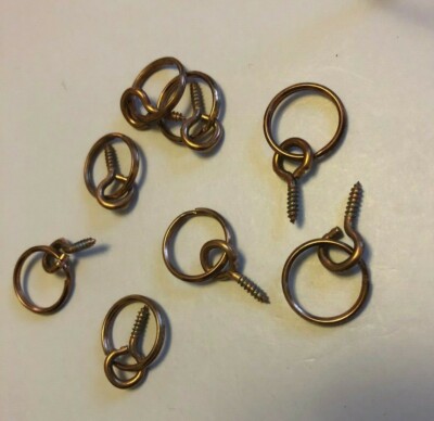 Bronzed Screw in Ring Pulls Pack of 8 | eBay UK
