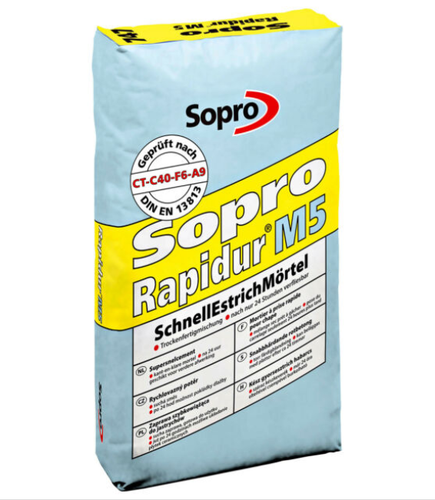 1000 kg- Sopro Rapidur M5 SchnellEstrich Mörtel, schnellbindender ...