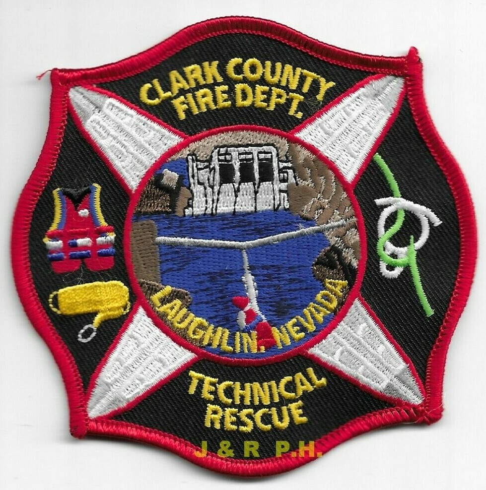 Clark County Technical Rescue, Laughlin, Nevada (4" x 4" size) fire ...