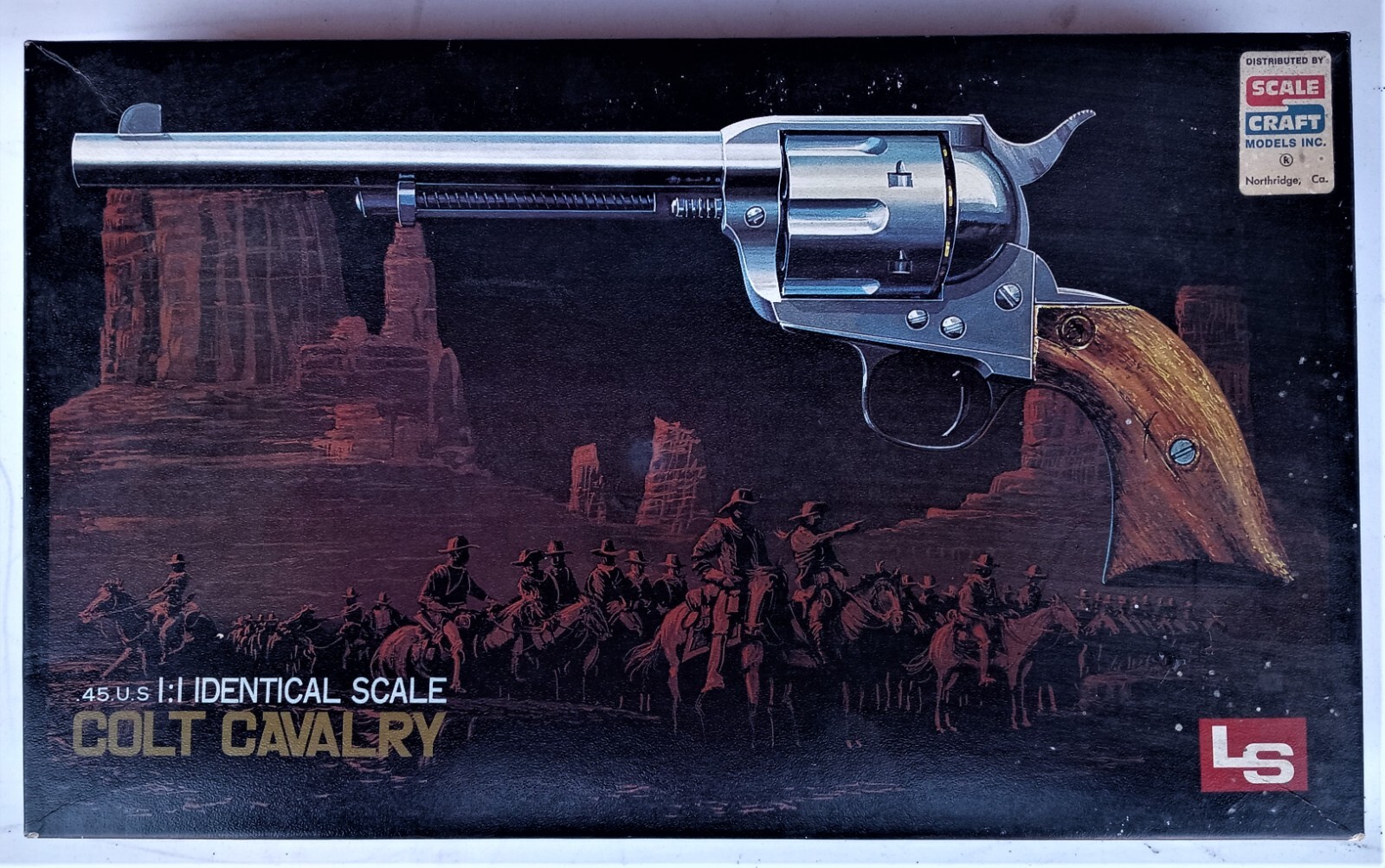 Colt Cavalry .45 US 1: 1 Scale PLASTIC MODEL KIT LS Scale Craft Partly ...