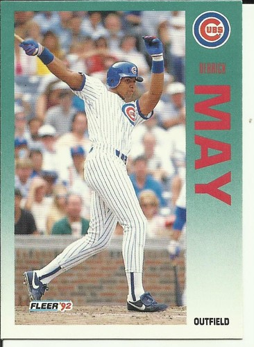 1992 Fleer Baseball Card #387 Derrick May CUBS (MD387-1) | eBay