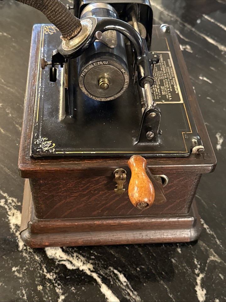 Edison Home Cylinder Fireside Phonograph Model A Combination Model K ...