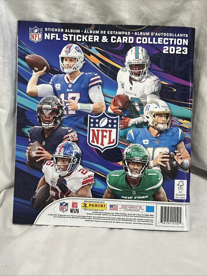 2023 Panini NFL Sticker Album w/ 10 Bonus Stickers Brand New Excellent ...