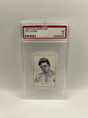 Ted Lyons 1950 Callahan Hall Of Fame Card PSA 5 EX | eBay