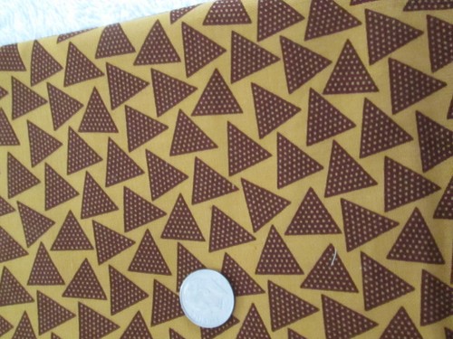 Small Geometric Brown Triangle Print Fabric, 44" W x 1/2 YD | eBay