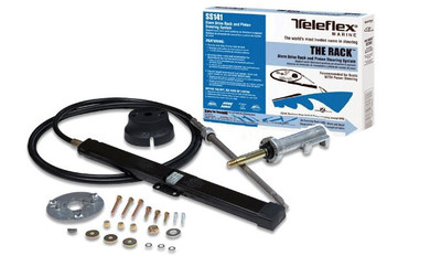 Teleflex Rack Steering System 18 Foot Cable w/Helm & Bezel | eBay