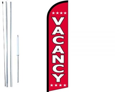 Vacancy Windless Swooper Flag With Complete Hybrid Pole set | eBay