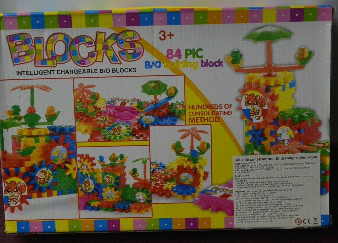 JEU EDUCATIF BLOCKS STYLE LEGO CONSTRUCTION DEVELOPPE SENS PENSEE ET ...