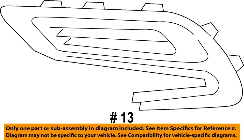 Buick GM OEM 17-18 Encore Front Bumper-Finish Molding Right 42491766 | eBay