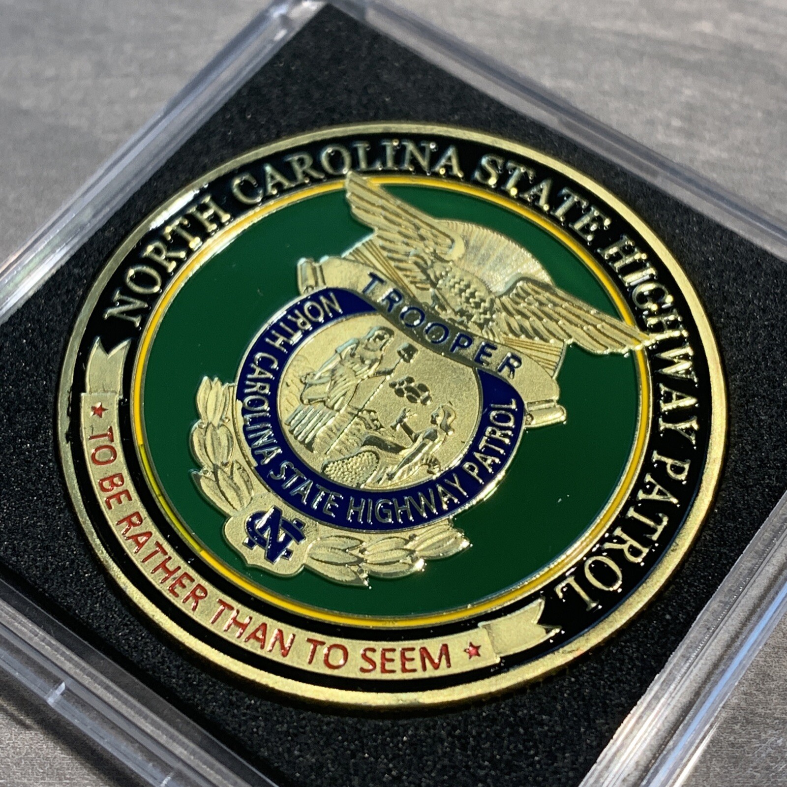 NORTH CAROLINA STATE HIGHWAY PATROL Police Challenge Coin St Michael ...