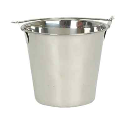 Thunder Group SLPAL009 9 Qt Stainless Steel Utility Pail w/ Swing ...