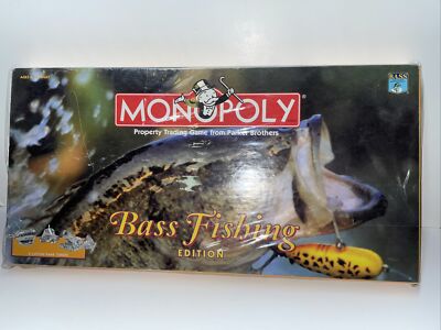 Monopoly Bass Fishing Edition complete All In Good USED Condition | eBay