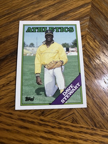 1988 Topps Dave Stewart Baseball Card Oakland Athletics #476 | eBay