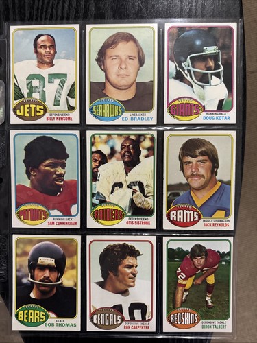 1976 TOPPS FOOTBALL 9 CARD LOT | eBay