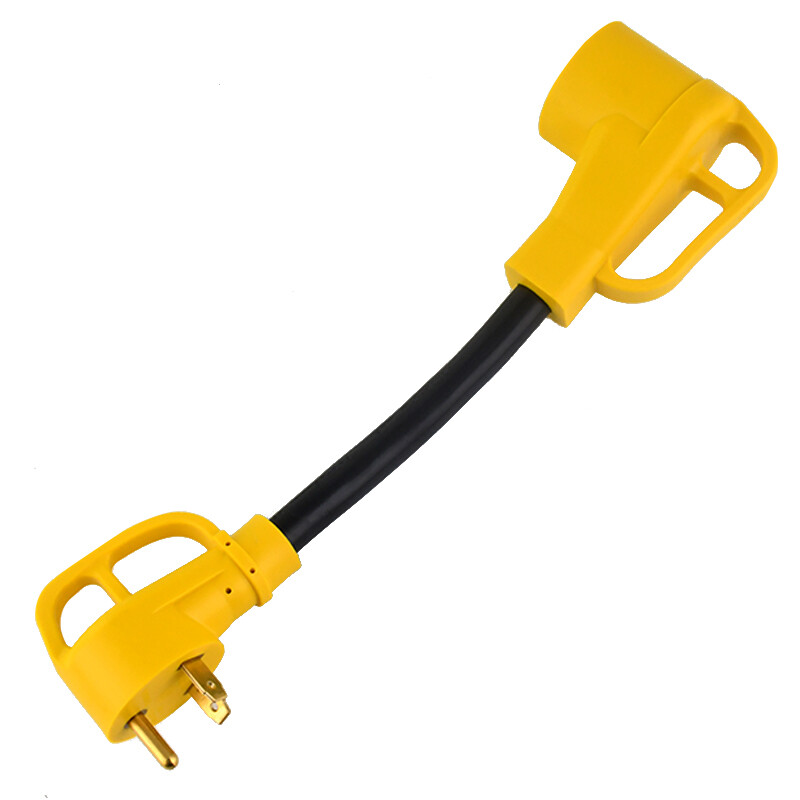 30 Amp Male to 50 Amp Female Dogbone Adapter RV Electrical Converter ...