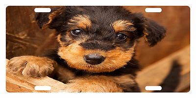 AIREDALE TERRIER DOG Custom License Plate CANINE BREED Emblem PUPPY ...