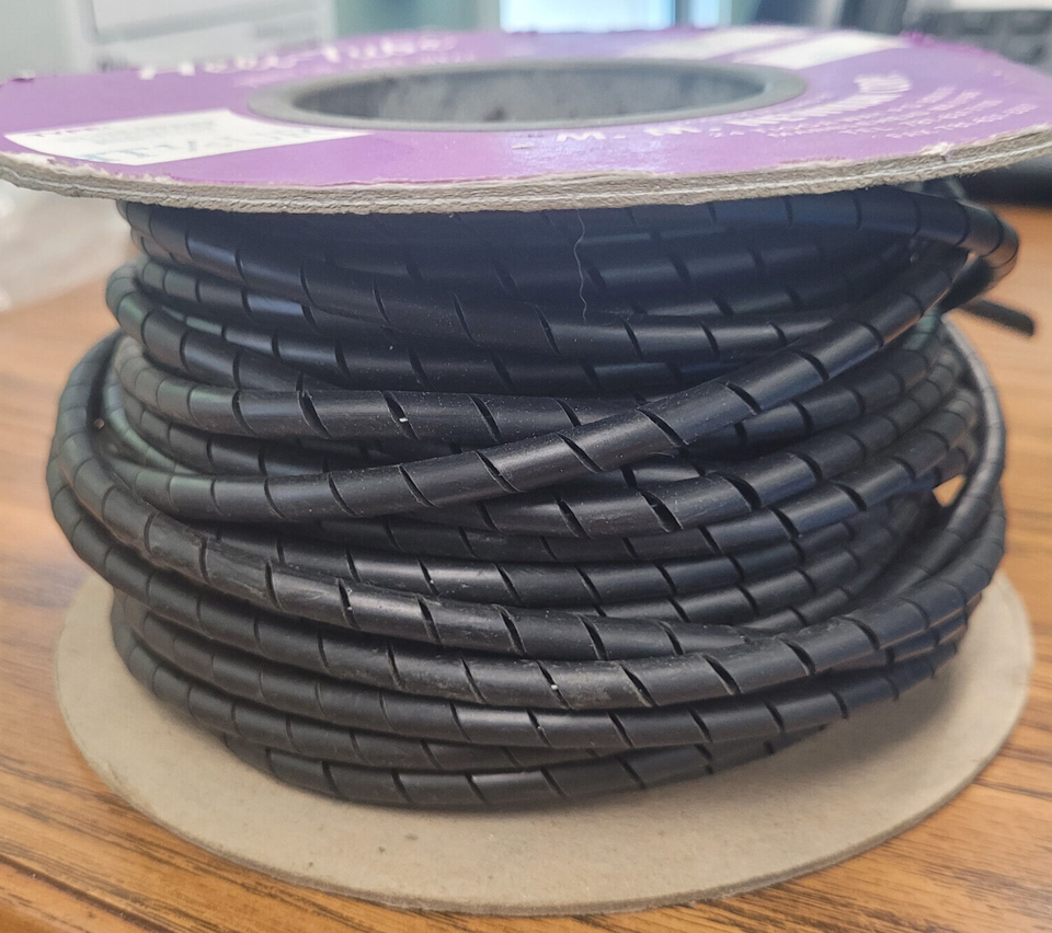 1/4" Heli-Tube Spiral Cable Wrap 75 Roll Ultra Violet Resistant HT 1/4 ...