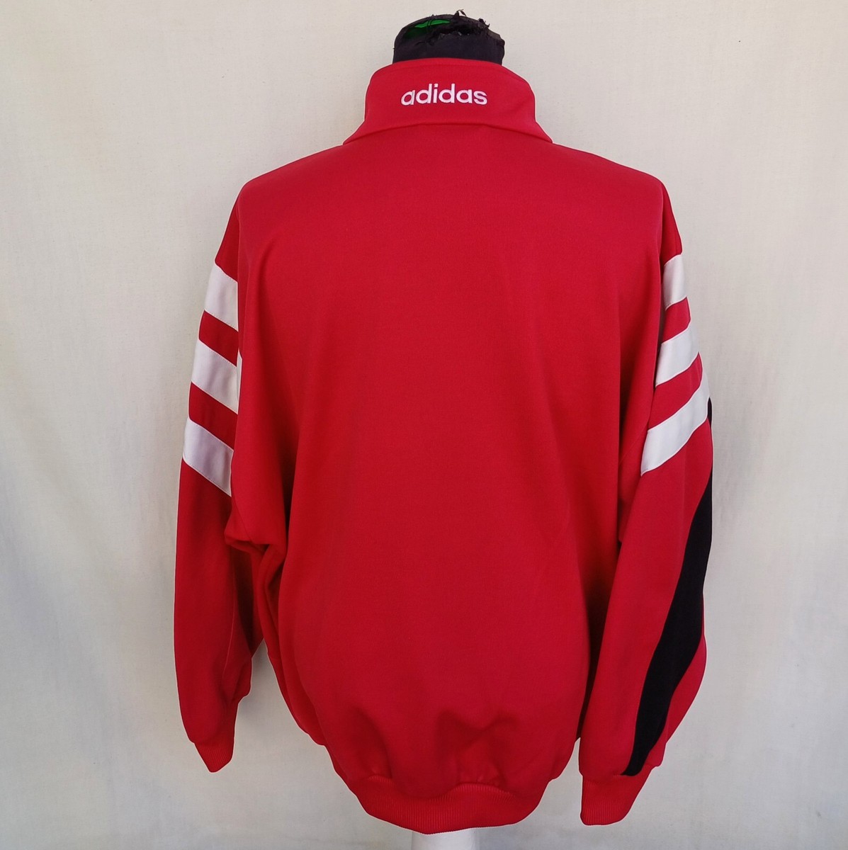 Vintage 90s Adidas Full Zip Track Top Jacket Striped Red Vintage 90s Adidas Full Zip Track Top Jacket Striped Red