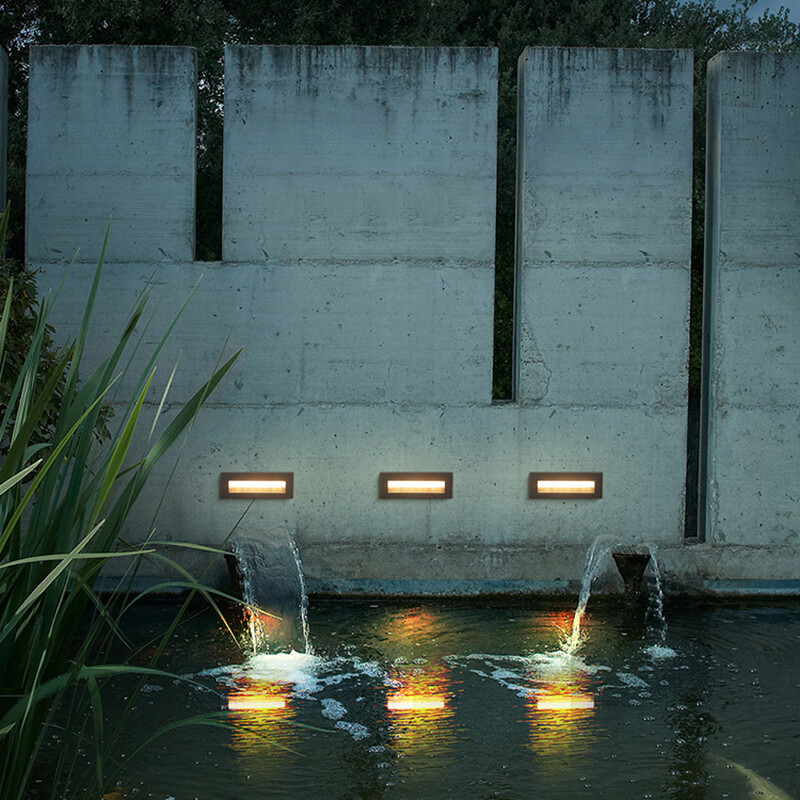 6W SMD LED Outdoor/Indoor Foot Lamp Fixture Steps Corner Wall Light ...