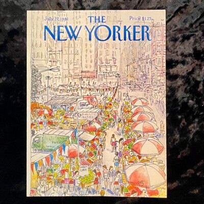 July 27, 1981~~~The New Yorker~~~COVER ONLY~~~by🐇Arthur Getz~~~LIKE NEW ...