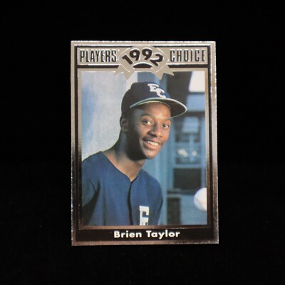 1992 Brien Taylor RC New York Yankees "SILVER" Players Choice ...