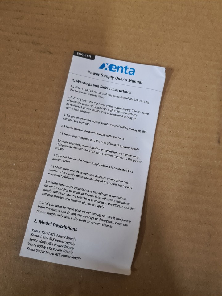 PC PSU 500W Micro ATX / SFX PSU Mini Desktop PC Power Supply OEM - READ ...