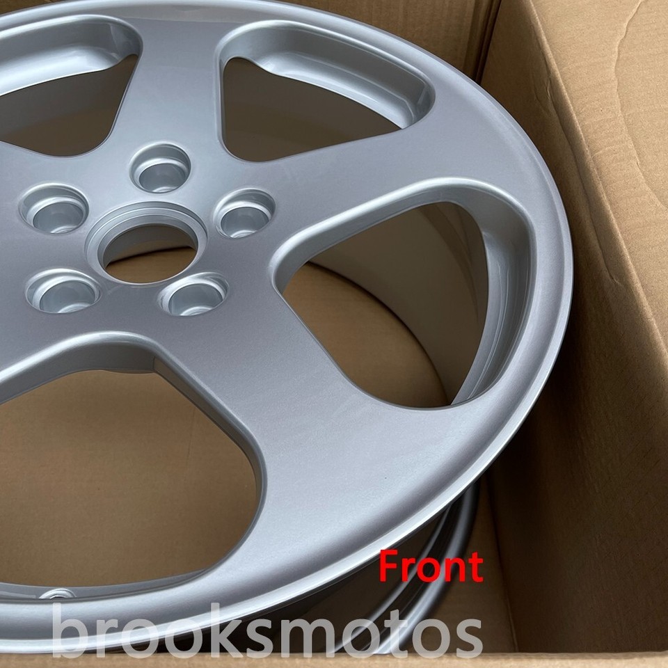 18" FORGED OLD SCHOOL SILVER WHEELS RIMS FIT PORSCHE 911 TURBO 996 18X8 ...