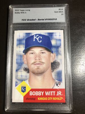 2022 Topps Living Bobby Witt Jr. #512 TCC Graded Gem Mint 10 | eBay