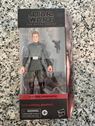 Vice Admiral Rampart Bad Batch 08 6" STAR WARS The Black Series Sealed ...