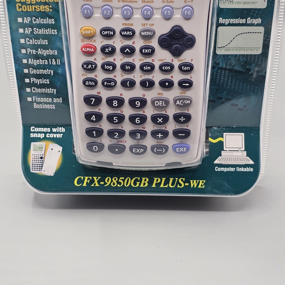Casio CFX 9850GB PLUS-WE Color Power Graphic Graphing Calculator Brand ...