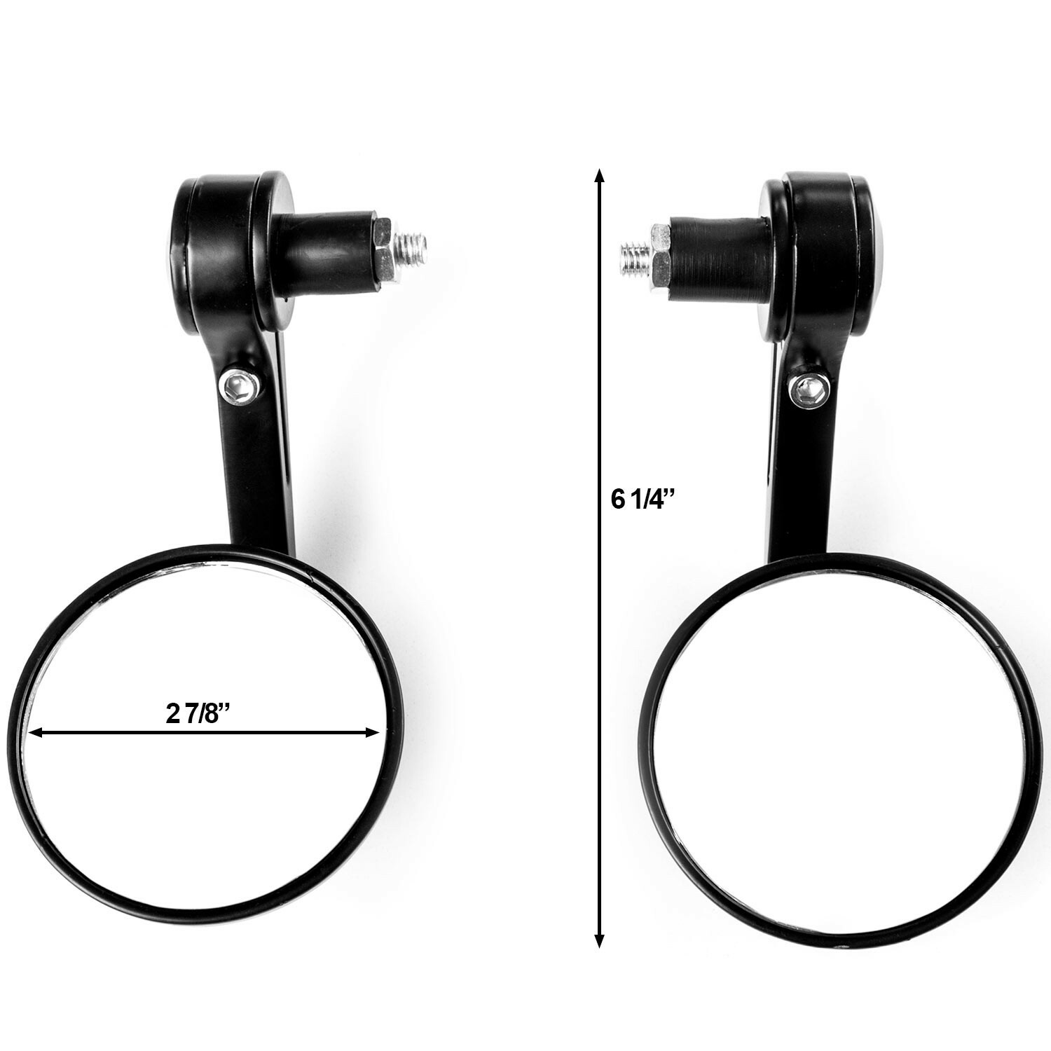 7/8" 22mm Bar End Rear View Mirrors For Honda CB650F CBR600F CM450C ...