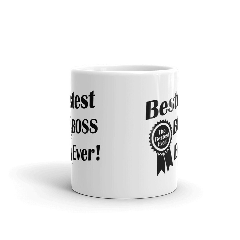 Bestest Boss Ever Ceramic Mug Novelty Gift Mug World Best Boss Coffee ...