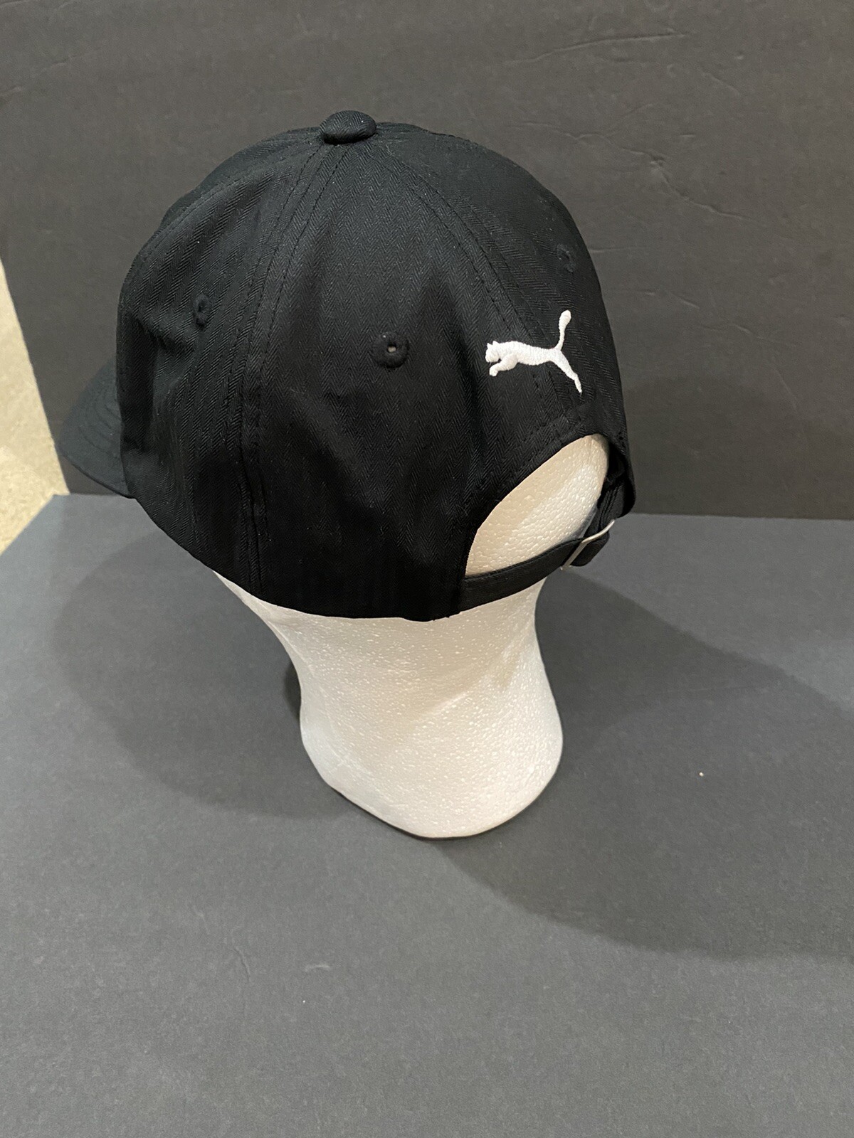 Puma Logo Womens Fit Running Hat Black/White RN 100759 Adjustable Pong ...
