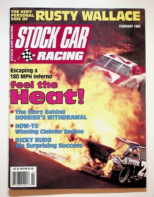 1995 February Stock Car Racing Magazine Rusty Wallace Ricky Rudd | eBay