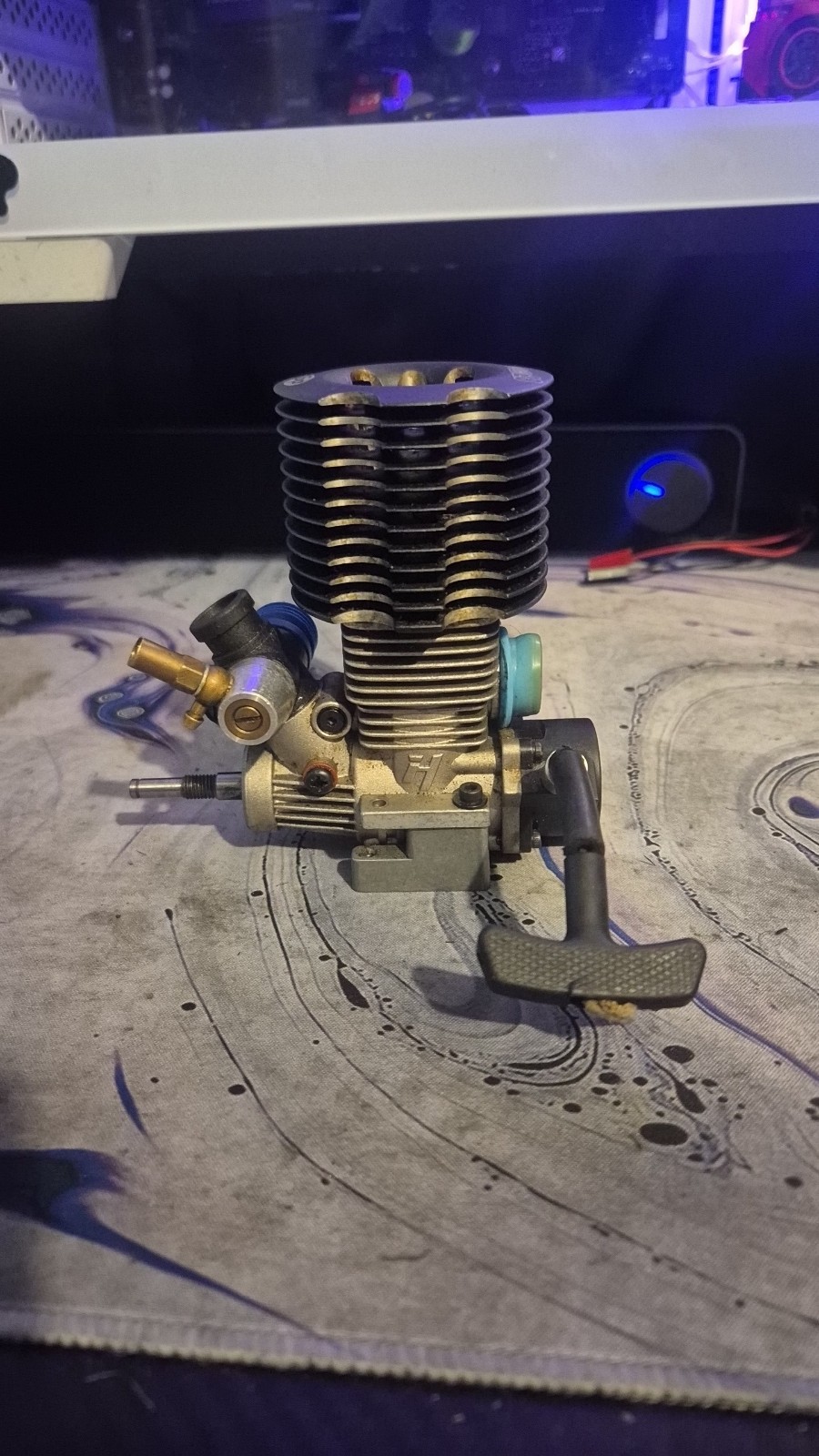 HoBao Hyper Mac 28 (4.6cc) 6 Port Complete Nitro RC Engine 1/8 Tested ...