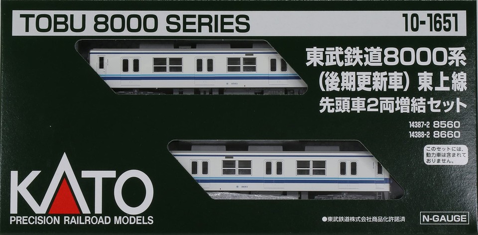 KATO N Gauge Tobu Railway 8000 Series Late Renewal Car Tojo Line Top ...