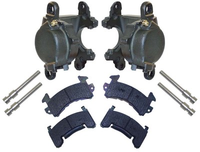 NEW D154 BRAKE CALIPER & PAD SET W/PINS,FRONT,1 PISTON,1.04",GM METRIC ...