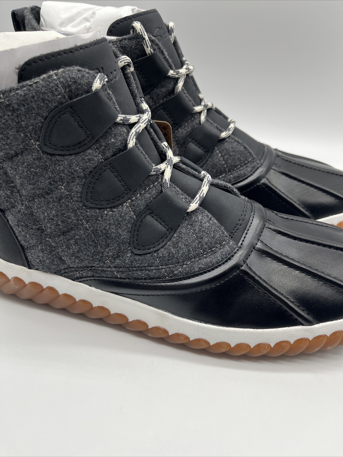 Skechers JAGGED POND Moodspace Women’s Black Charcoal Boots Ret $85 🌺 ...