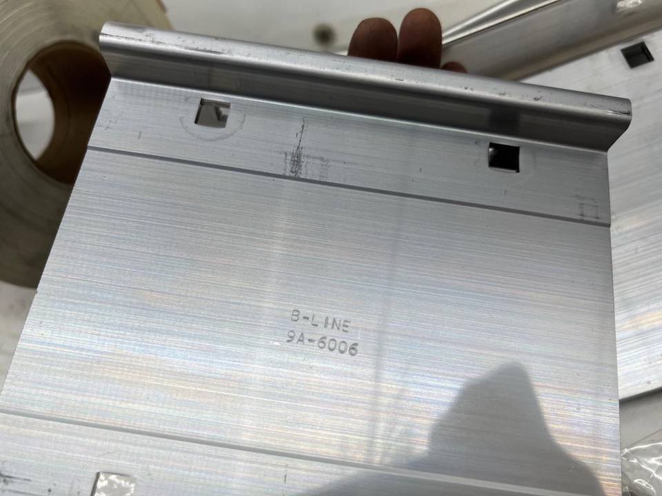 Lot of 4 B-Line 9A-6006W/SS6 Cable Tray Splice Plate 1/2"Bolt 1/4 ...