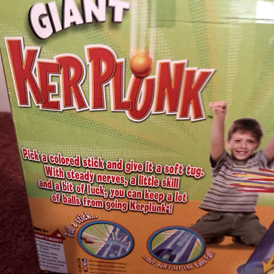 Giant Kerplunk Party Game Indoor Outdoor Set with Original Box ...