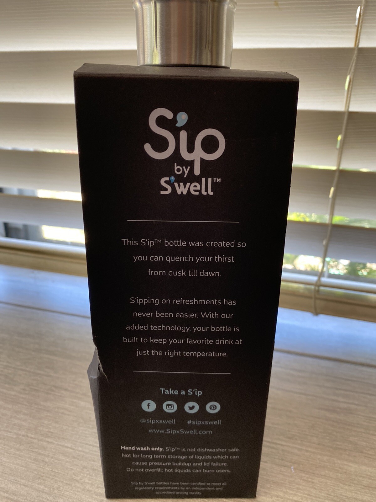 SIP by Swell Water Bottle 15oz Stainless Steel Insulated Hot & Cold ...