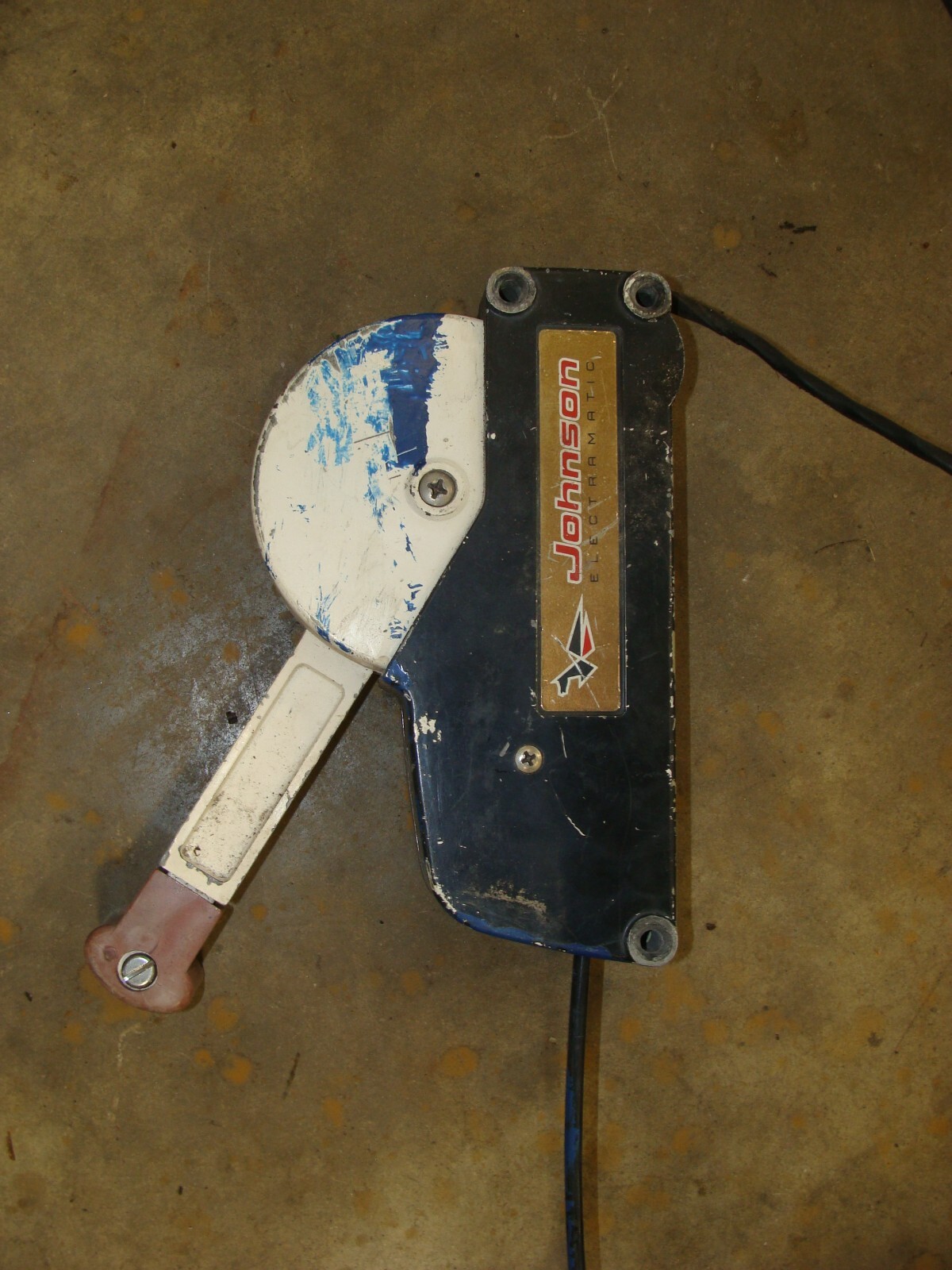 JOHNSON ELECTRAMATIC outboard CONTROL LEVER boat marine remote side ...