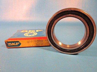 SKF 61909 2RS 1, C3 HT51, Single Row Radial Bearing (NTN, NSK 6909 ...